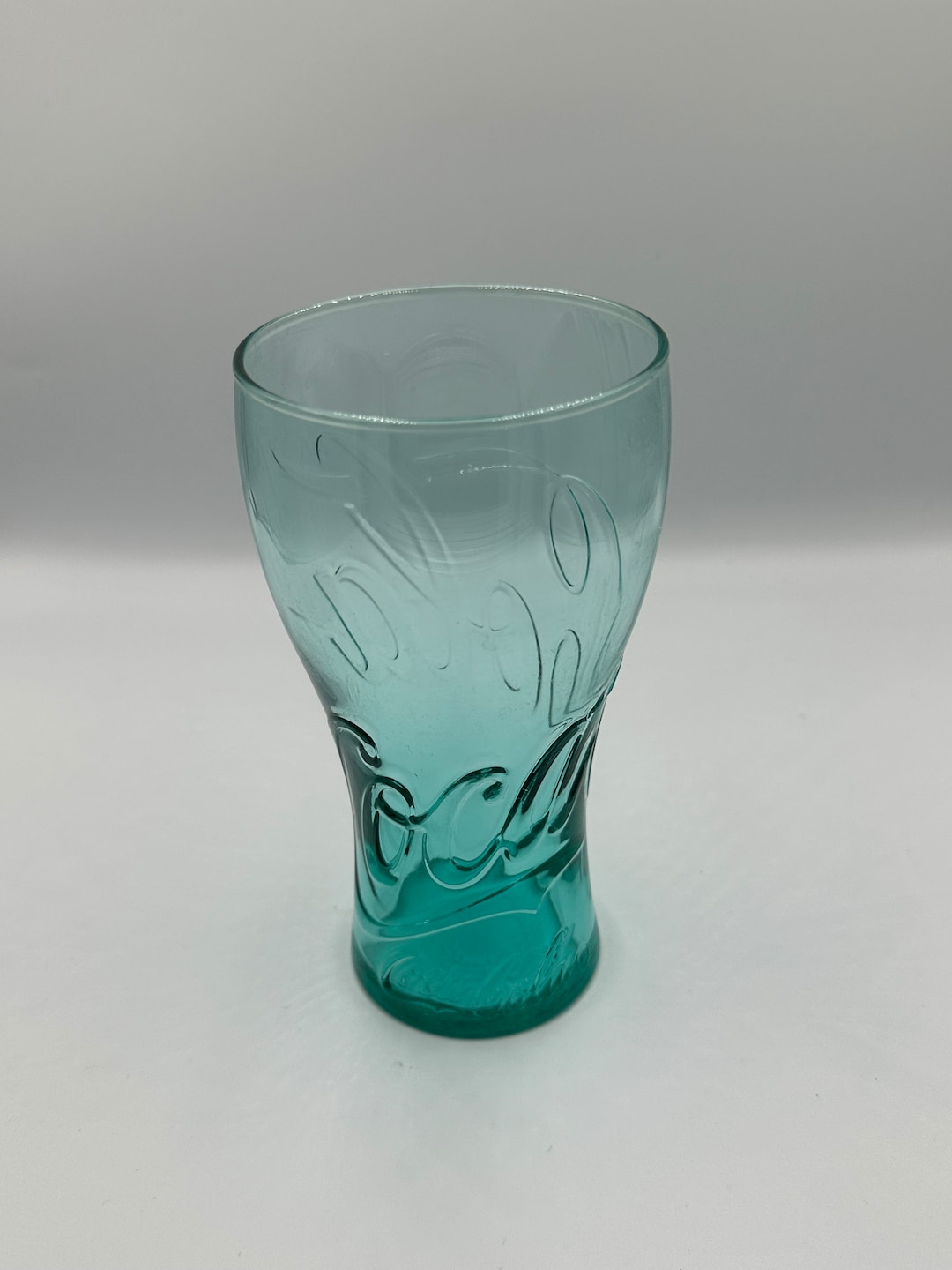 Vintage Turquoise Blue Coca Cola Glass - Etsy