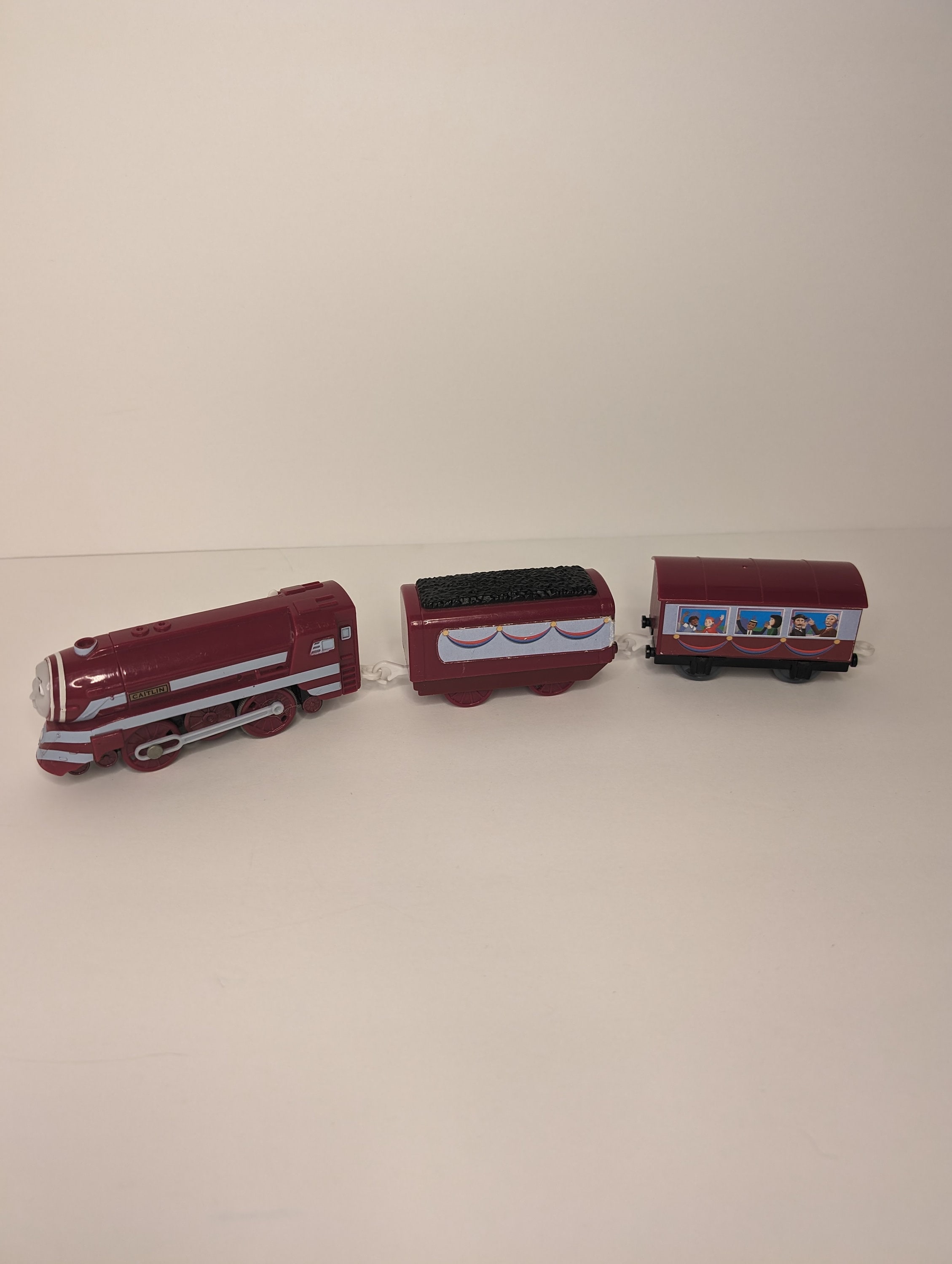 Thomas and Friends Trackmaster Caitlin Train With Tender and Coach Set ...