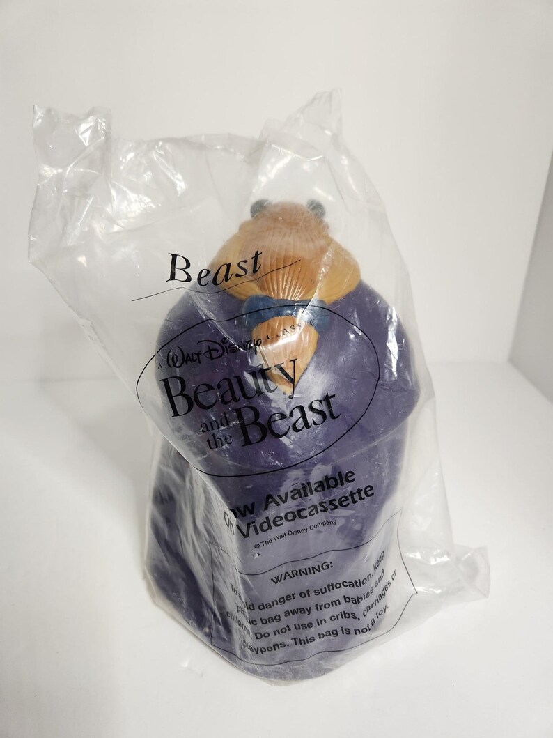 Sealed Walt Disney Beast Rubber Hand Puppet Toy. 1992 Pizza Hut - Etsy