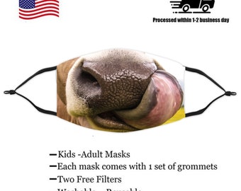 Cow Face Mask | Etsy