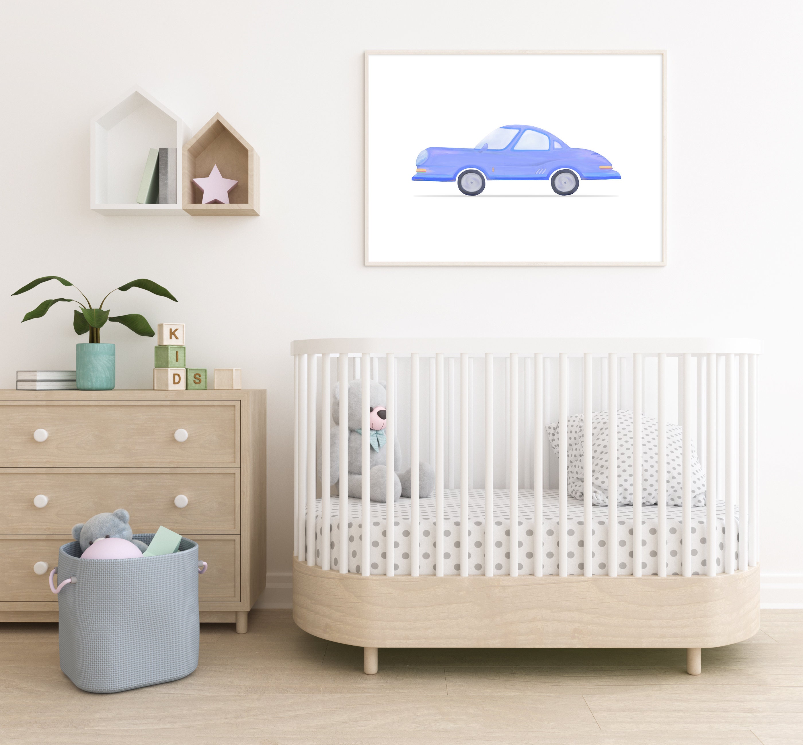 Car Print, Classic Car Print, Old Car Print, Car Illustration, Vehicle ...