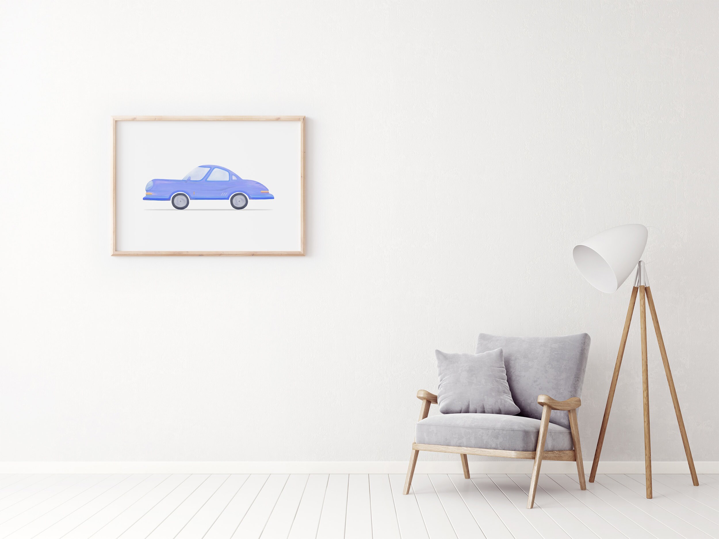 Car Print, Classic Car Print, Old Car Print, Car Illustration, Vehicle ...