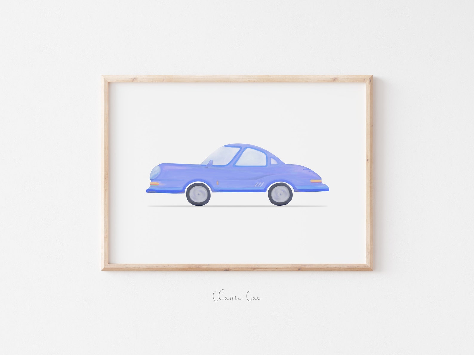Car Print, Classic Car Print, Old Car Print, Car Illustration, Vehicle ...