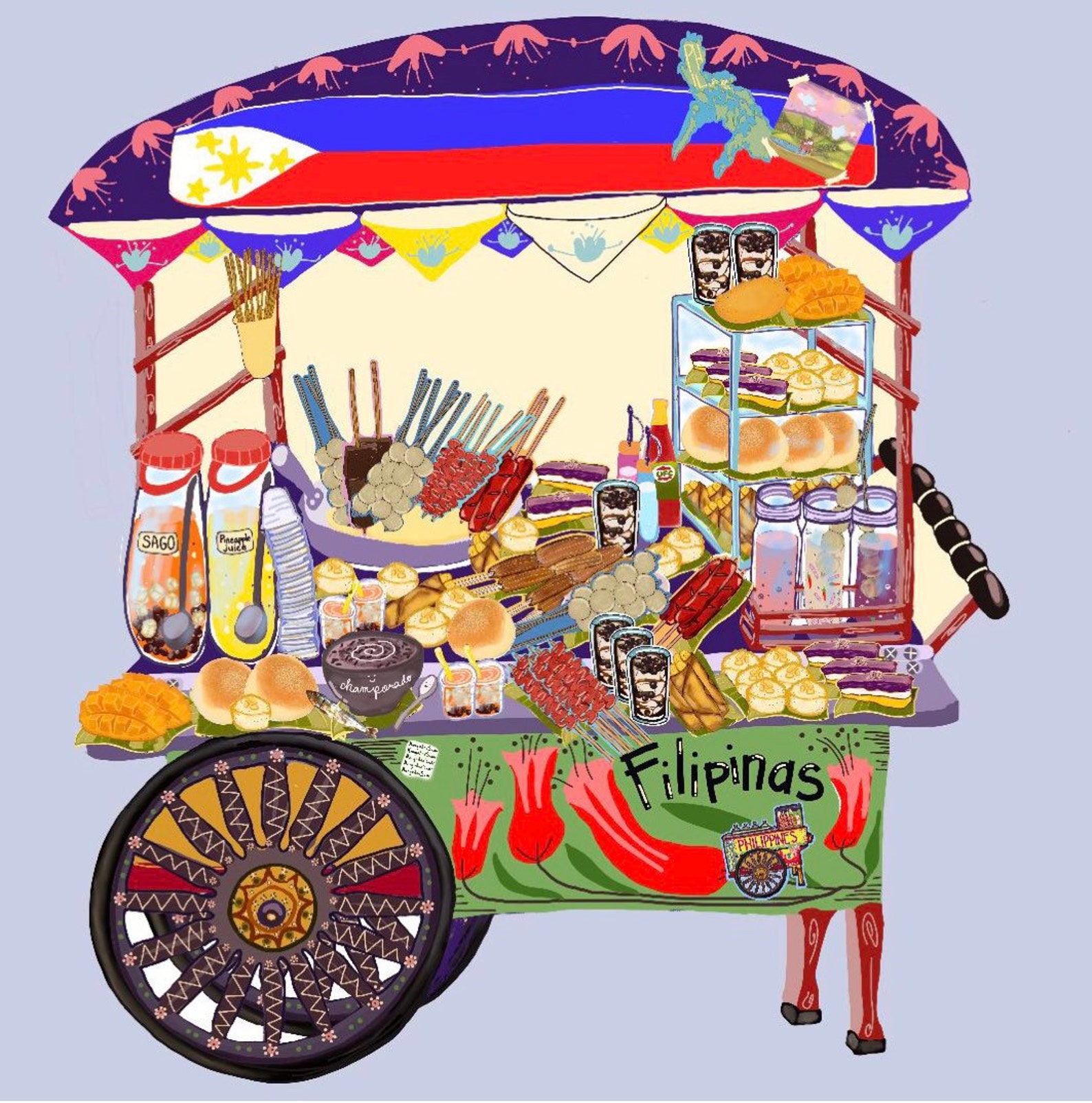 Filipino Street Food Cart Philippines Street Food Cart Etsy filipino-street-food-cart-philippines-street-food-cart-etsy