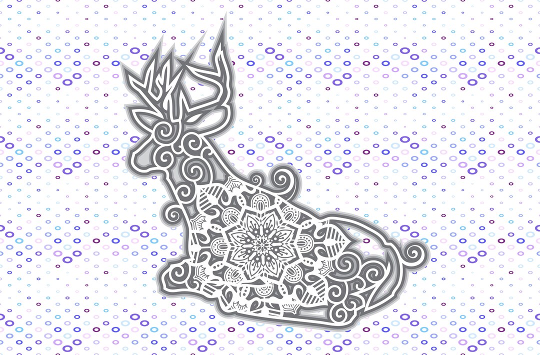 Deer Mandala SVG, Deer Mandala Clipart, Deer Mandala Cut Files for ...