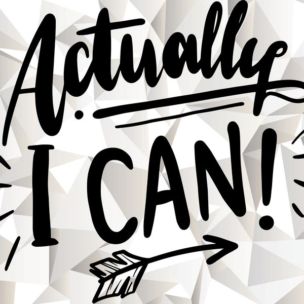 Actually I Can - Etsy
