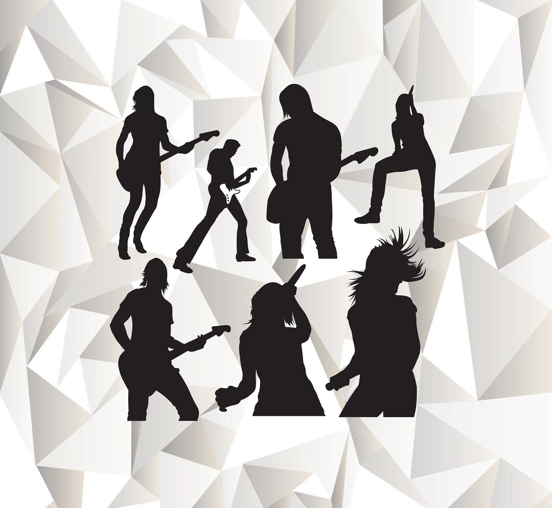 Musicians Bundle SVG, Playing Music Clipart, Live Music Cut Files for ...