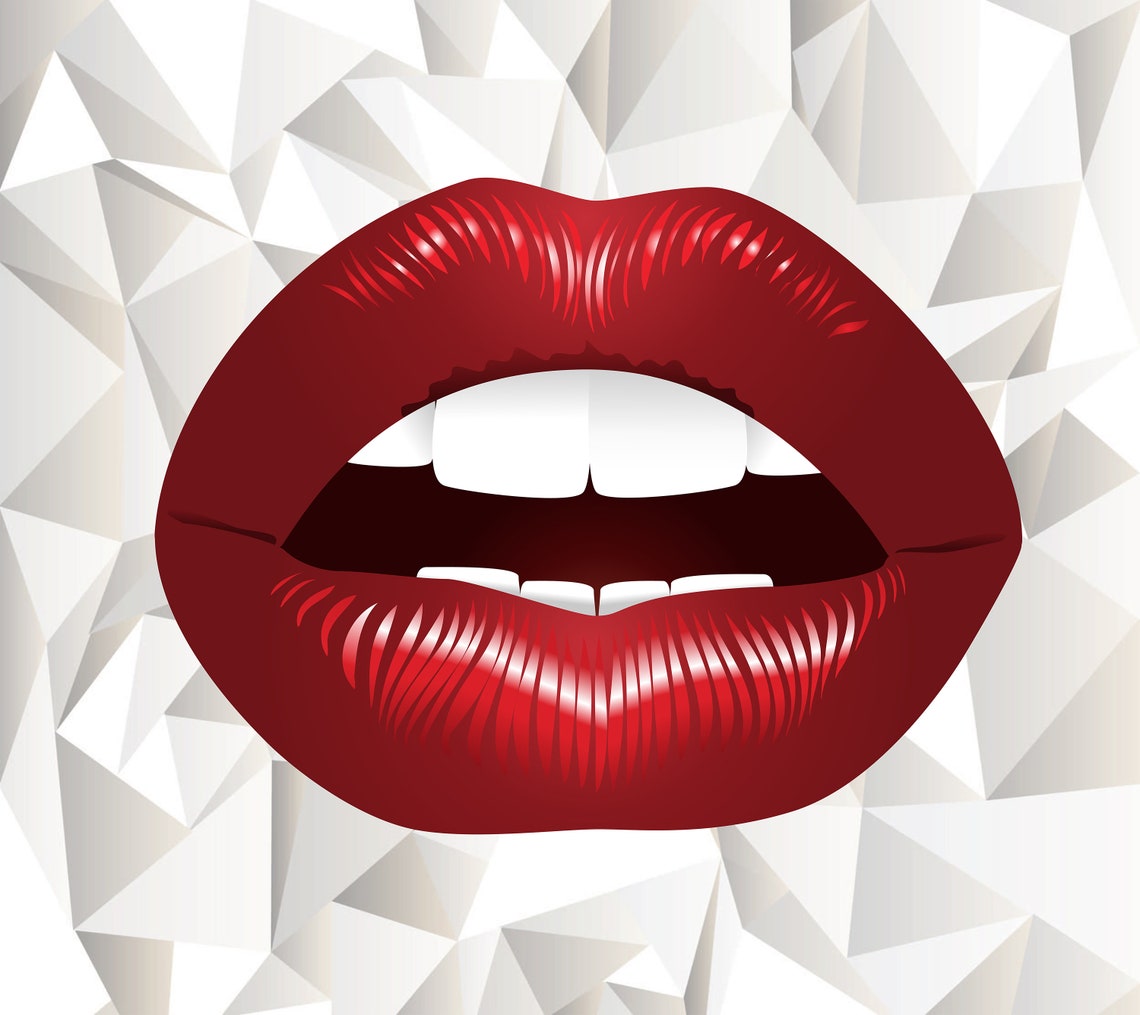 Lips SVG, Lips Clipart, Lips Cut Files for Silhouette, Lips Files for ...