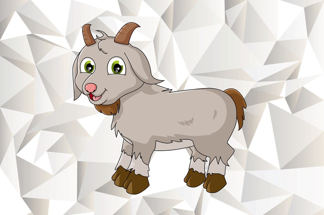 Happy Goat SVG, Happy Goat Clipart, Happy Goat Cut Files for Silhouette ...