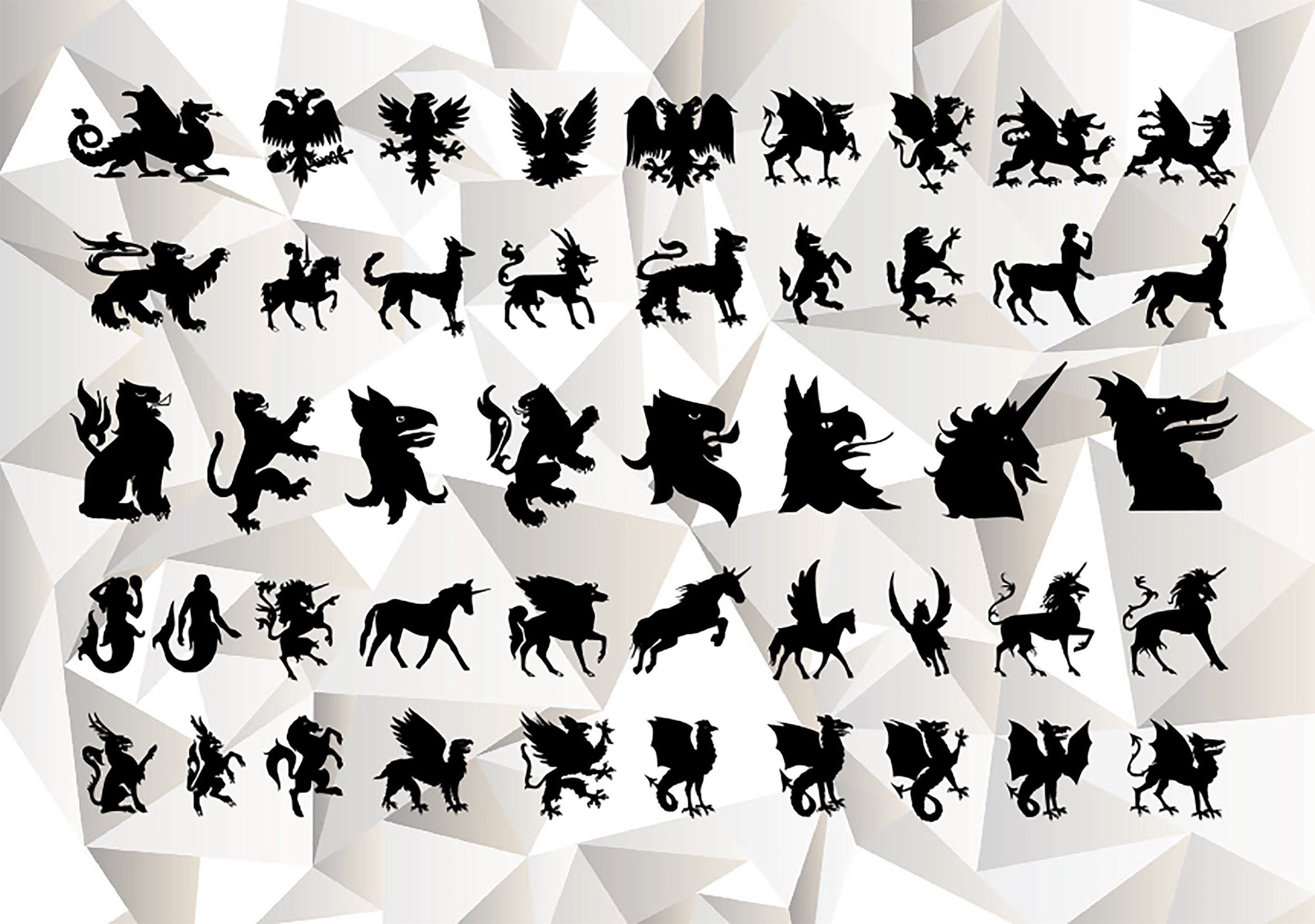 Mythical Creatures SVG, Mythical Clipart, Creatures Cut Files for ...