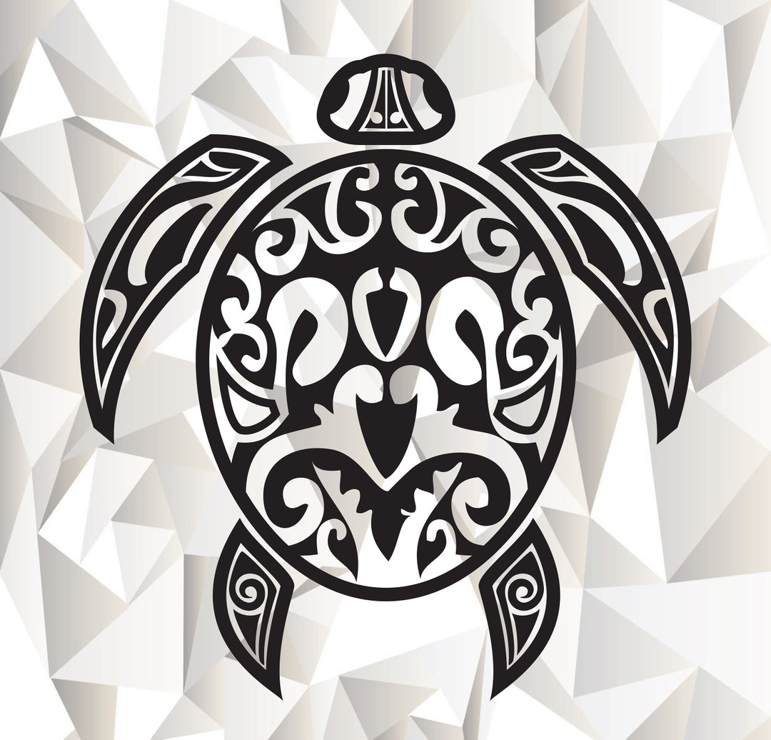 Tribal Turtle SVG Tribal Turtle Clipart Tribal Turtle Cut - Etsy