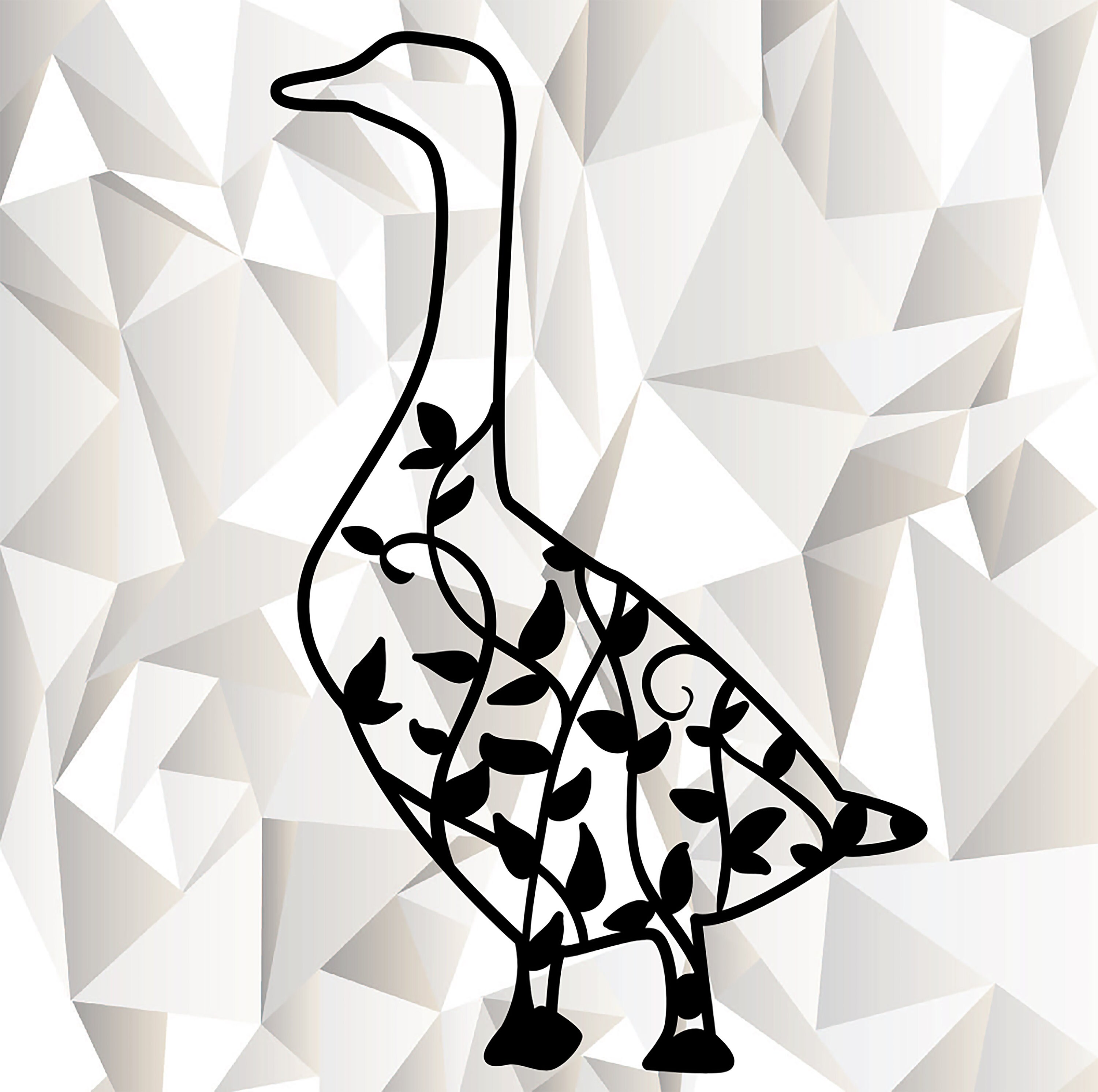 Goose Foliage SVG, Goose Foliage Clipart, Goose Foliage Cut Files for ...