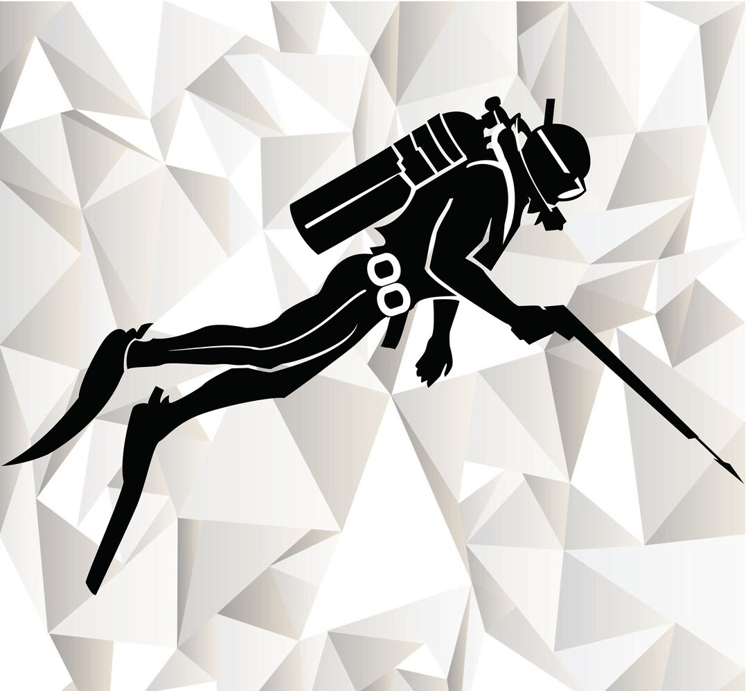 Diver SVG, Diver Clipart, Diver Cut Files for Silhouette, Diver Files ...