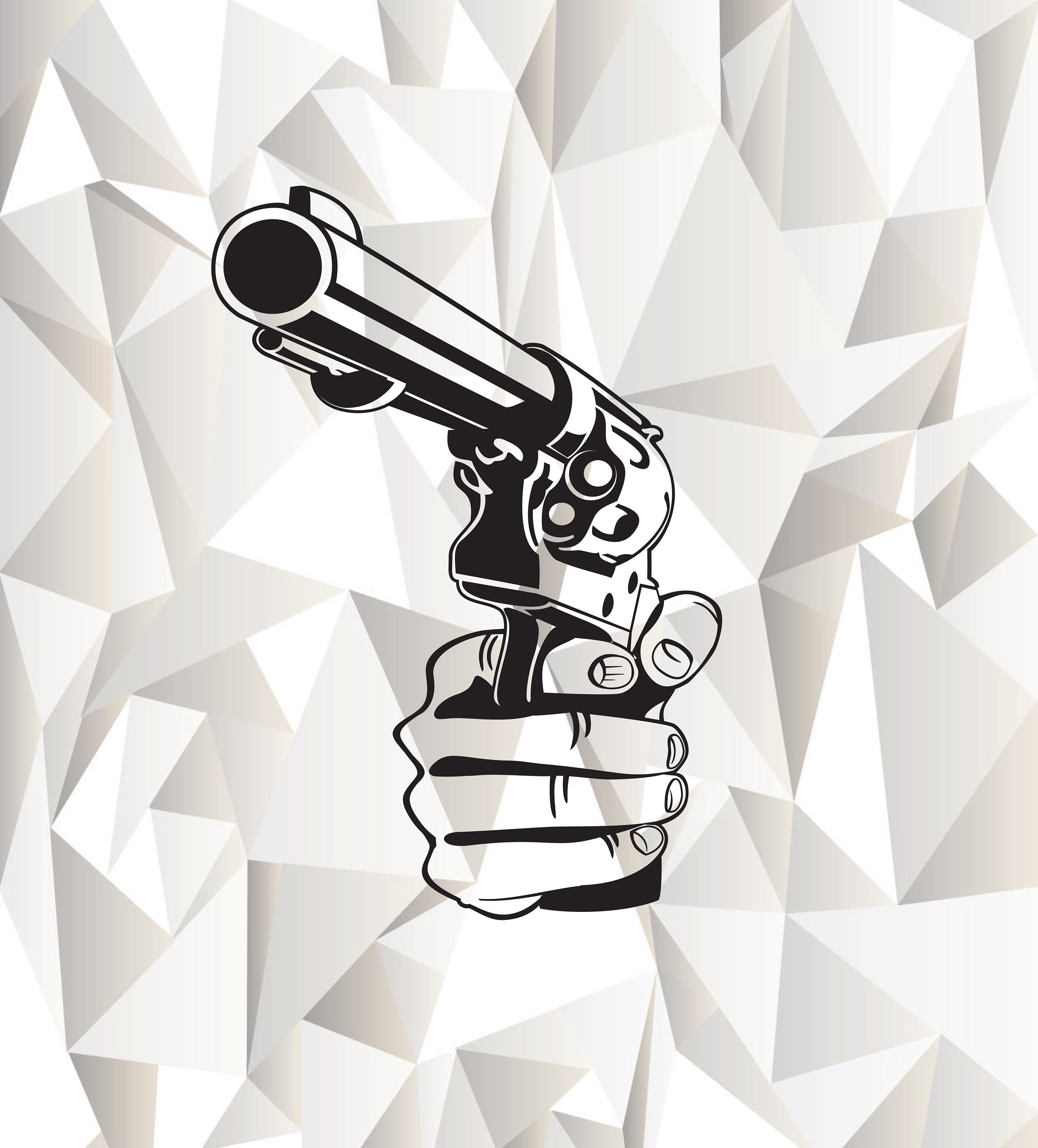 Gun In Hand Clipart