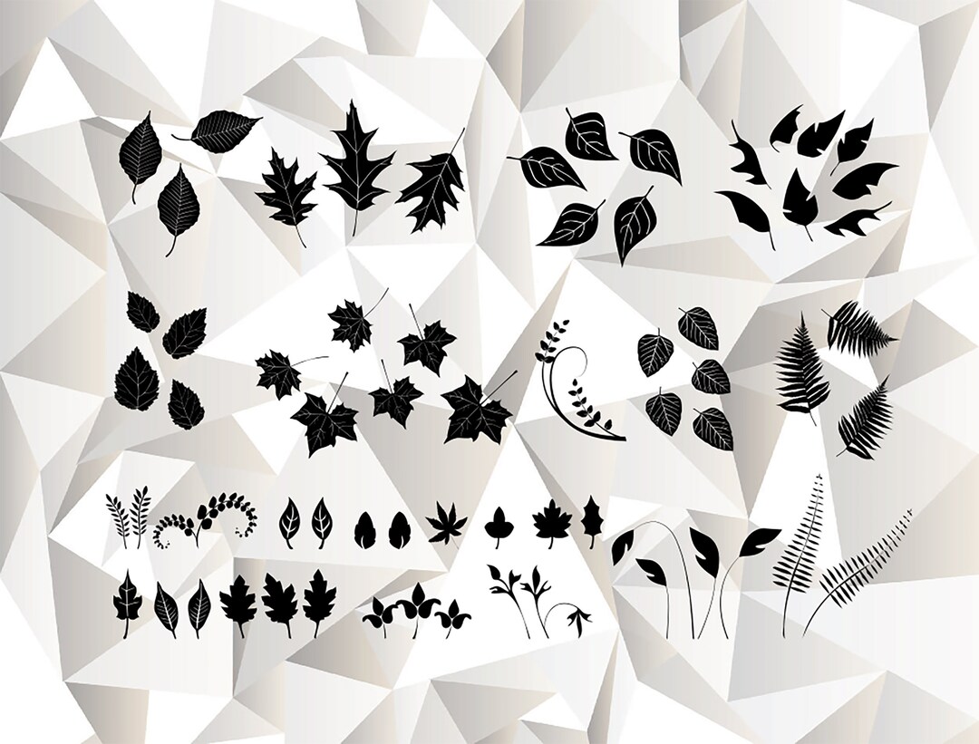 Leave Bundle SVG, Leave Bundle Clipart, Leave Bundle Cut Files for ...