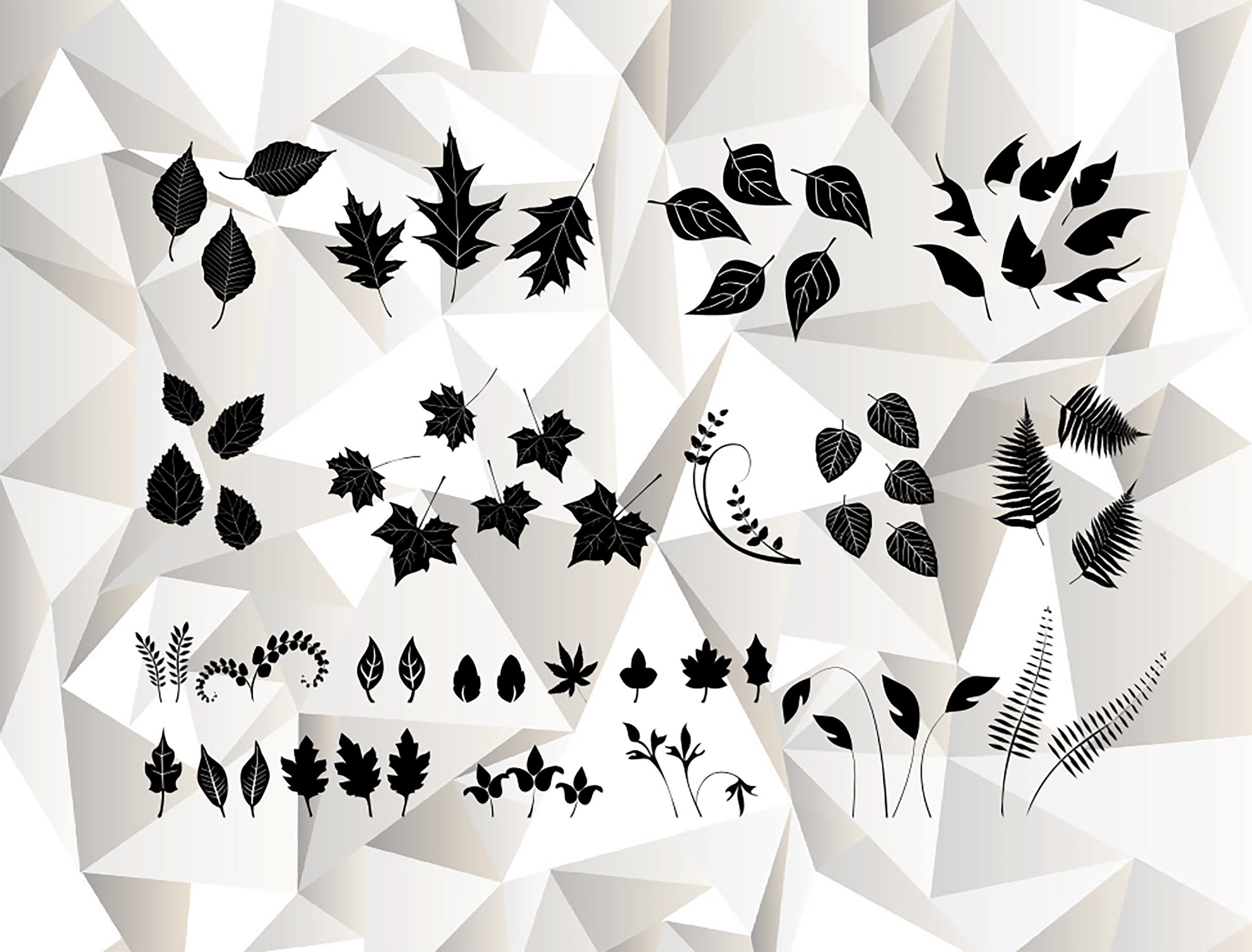 Leave Bundle SVG, Leave Bundle Clipart, Leave Bundle Cut Files for ...