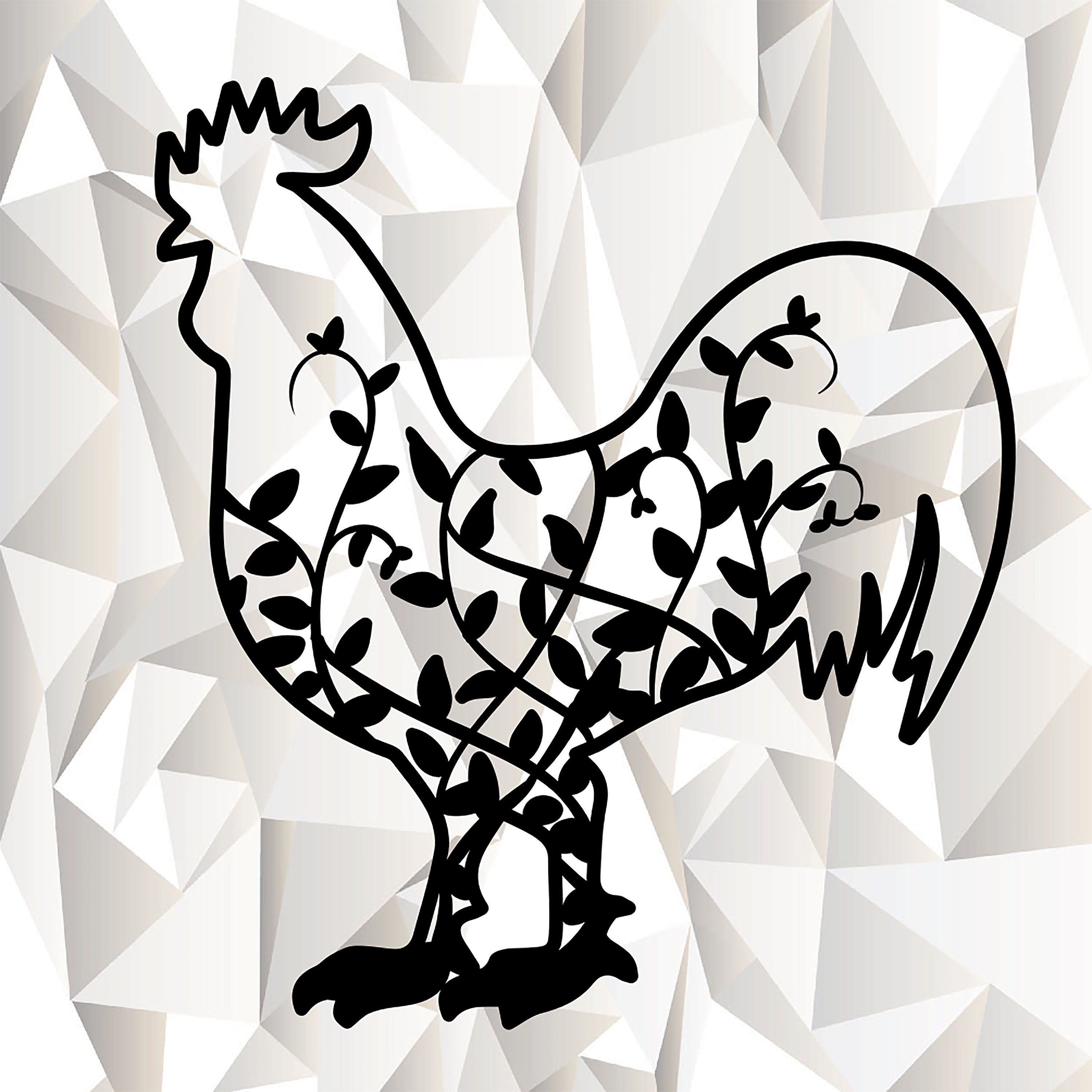 Rooster Foliage SVG, Rooster Foliage Clipart, Rooster Foliage Cut Files ...