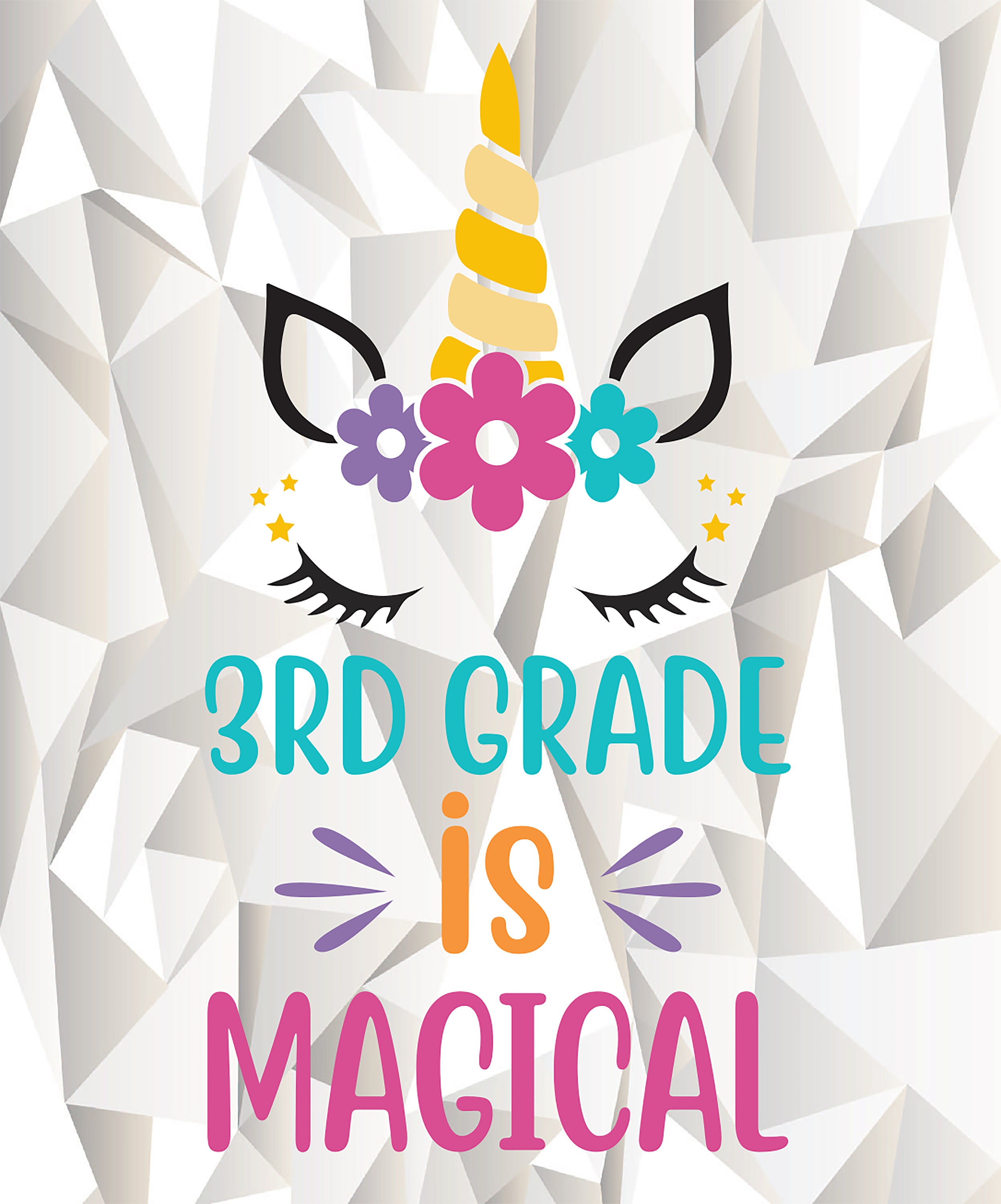 Third Grade is Magical SVG, 3rd Grade is Magical Clipart, Cut Files for ...
