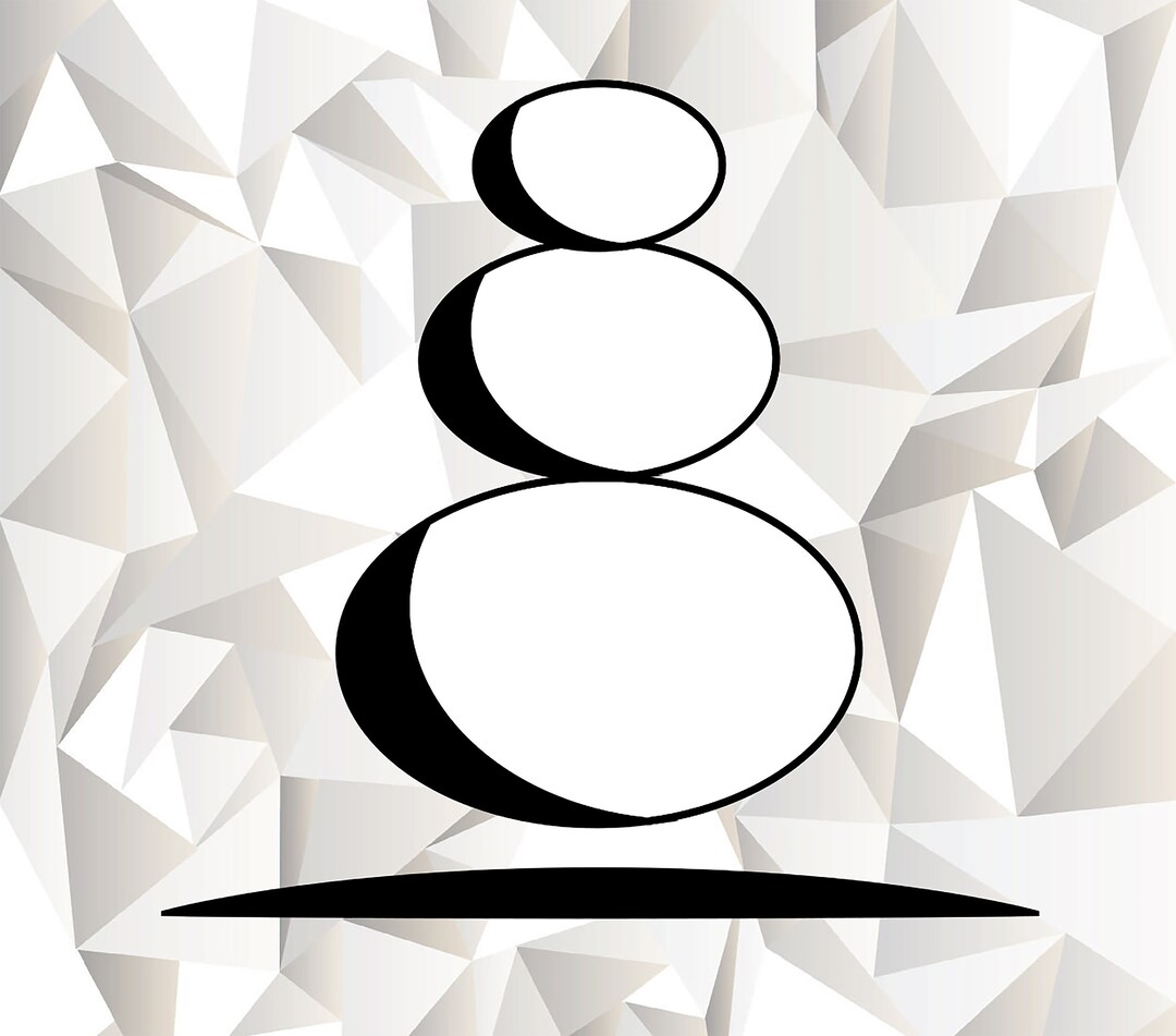 Zen Stone SVG, Balance Stone Clipart, Zen Stone Cut Files for ...
