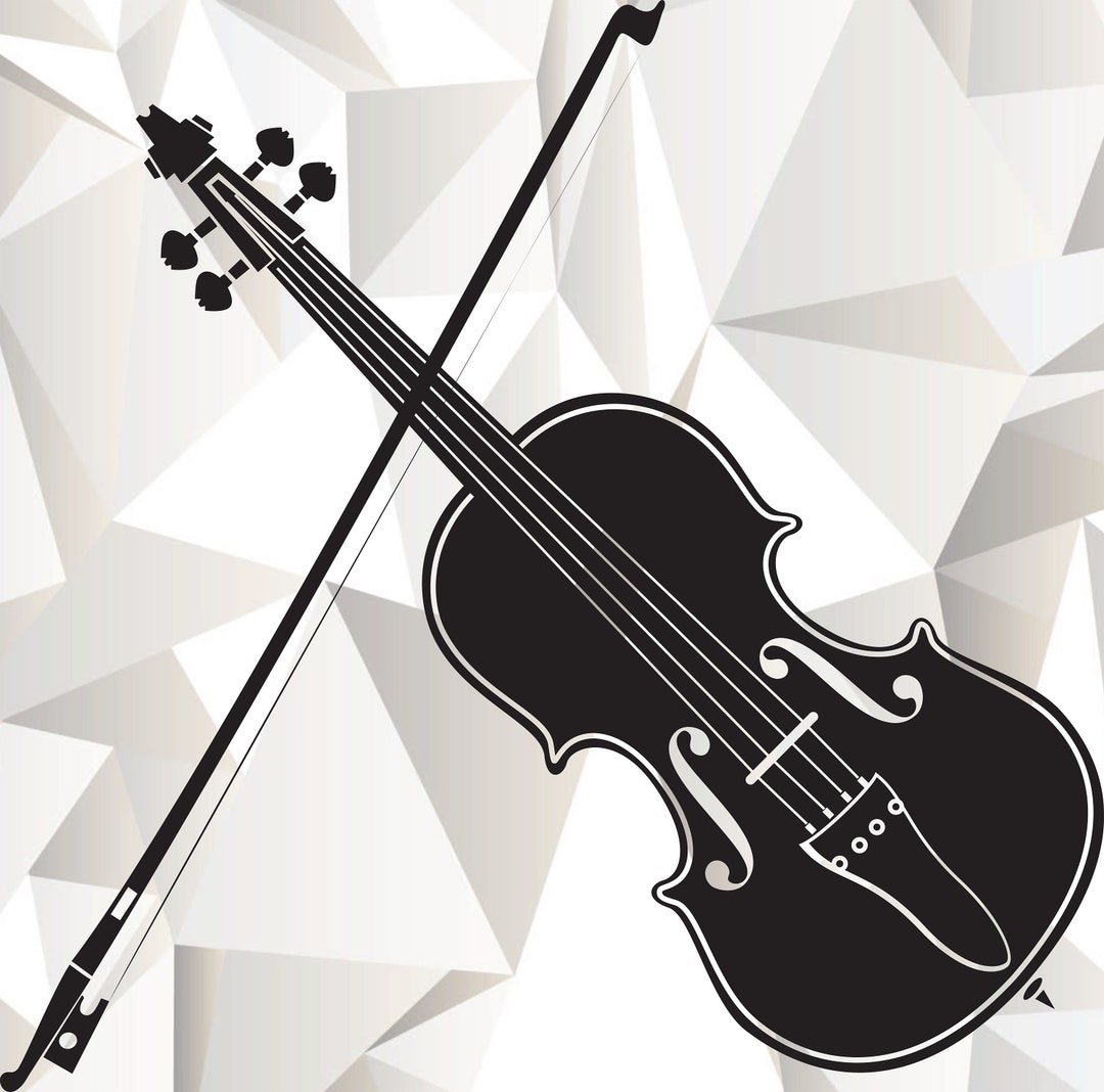 Violin SVG, Violin Clipart, Violin Cut Files for Silhouette, Violin ...