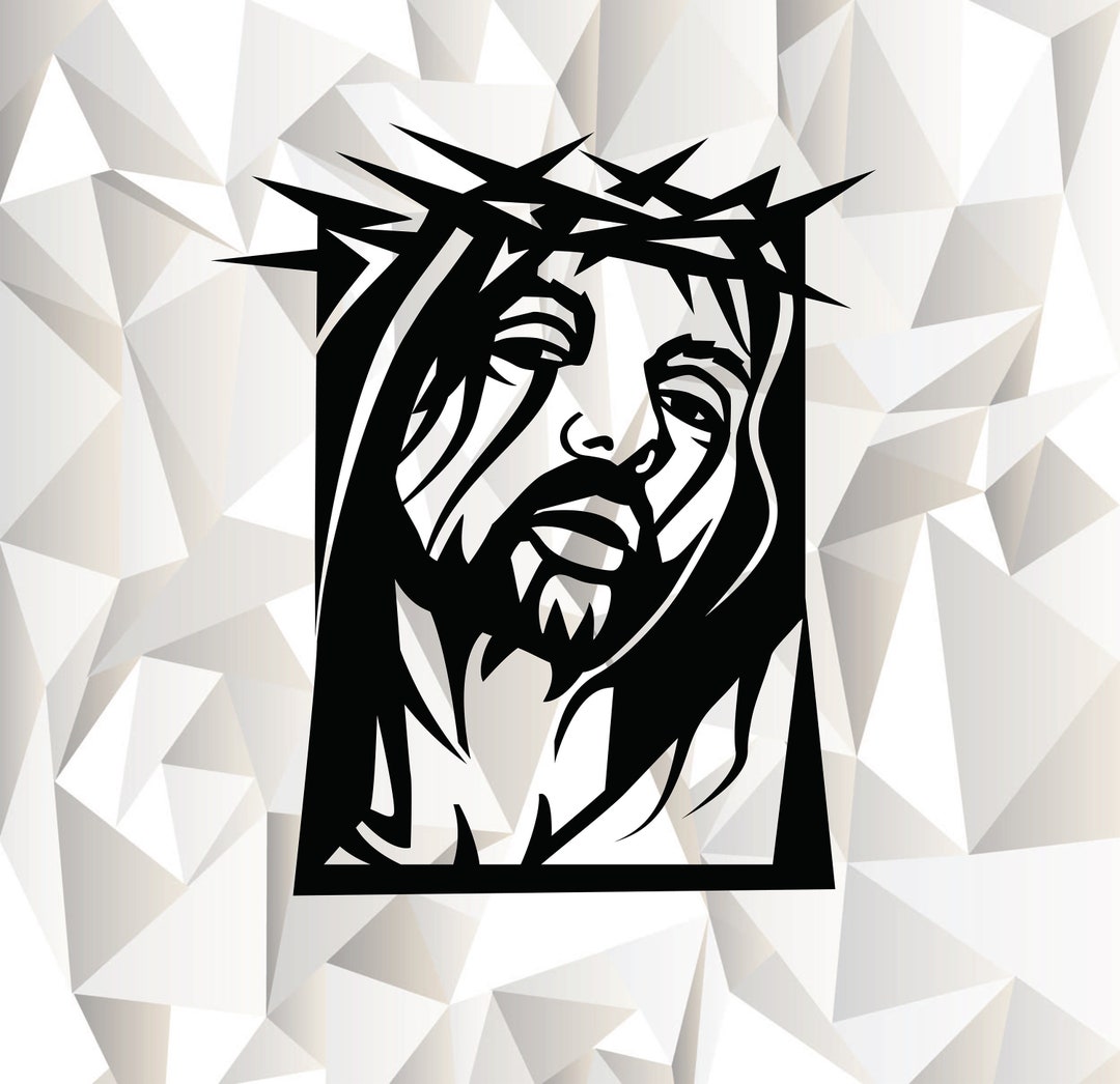 Jesus Christ SVG, Jesus Clipart, Jesus Cut Files for Silhouette, Jesus ...