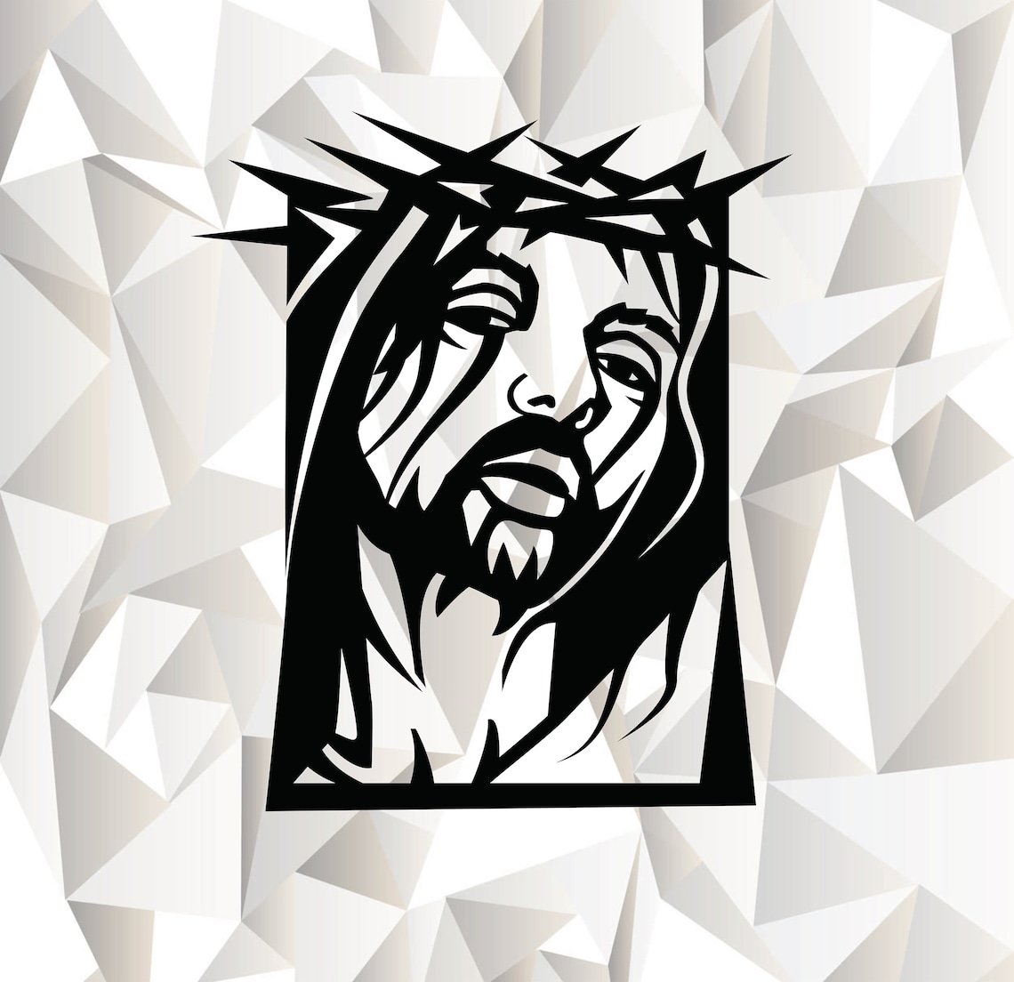 Jesus Christ SVG, Jesus Clipart, Jesus Cut Files for Silhouette, Jesus ...