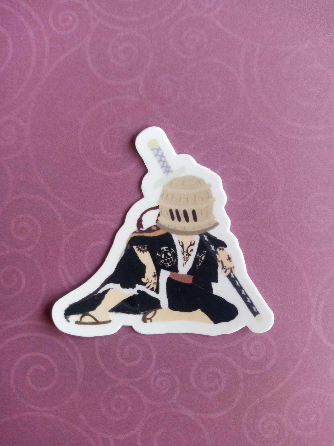 One Piece Small Law Wano Sticker - Etsy