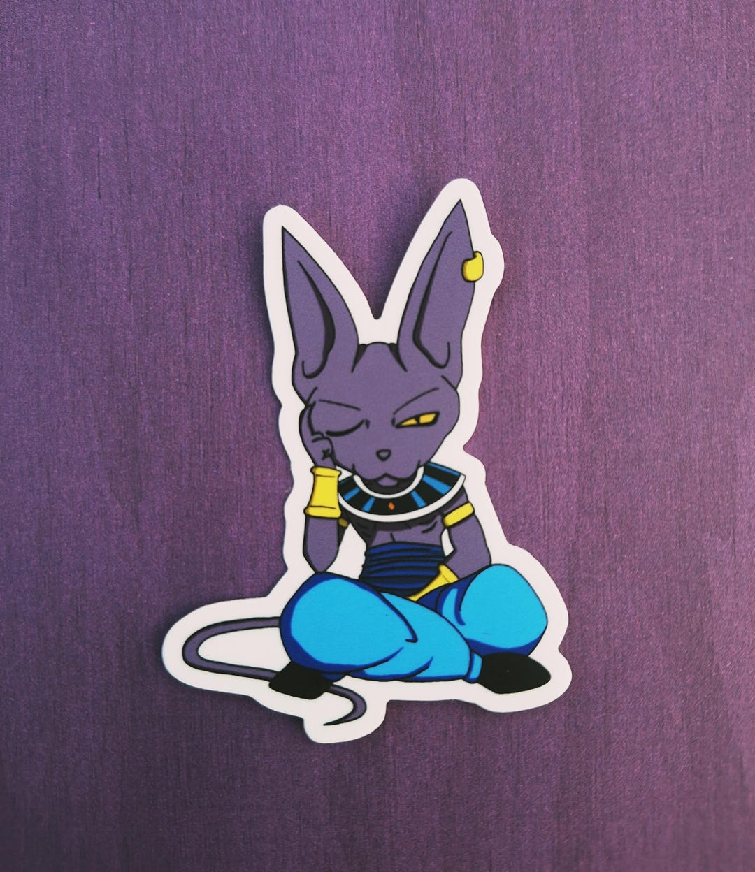 DBZ Beerus Sticker - Etsy