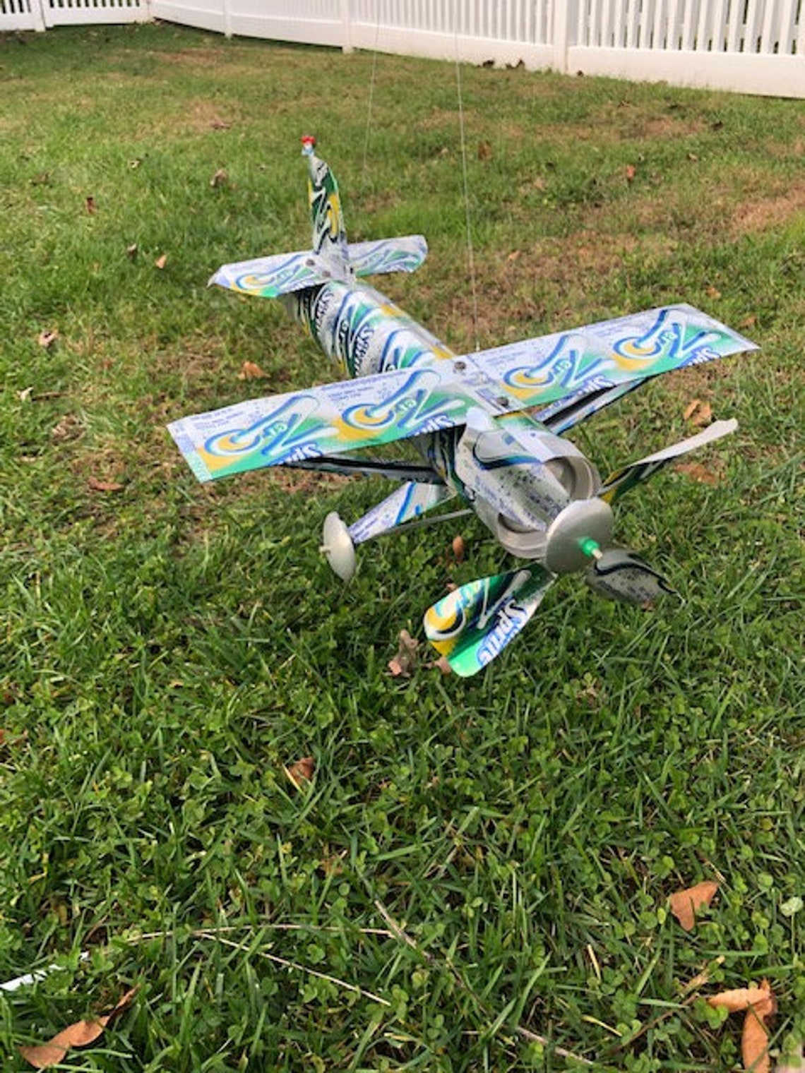 Sprite Zero Single Wing Airplane - Hand Made Out of Aluminum Cans - Etsy