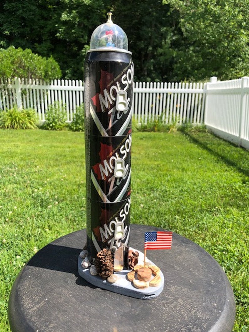 Molson Ice Lighthouse - Hand Made Out of Aluminum Cans - Etsy