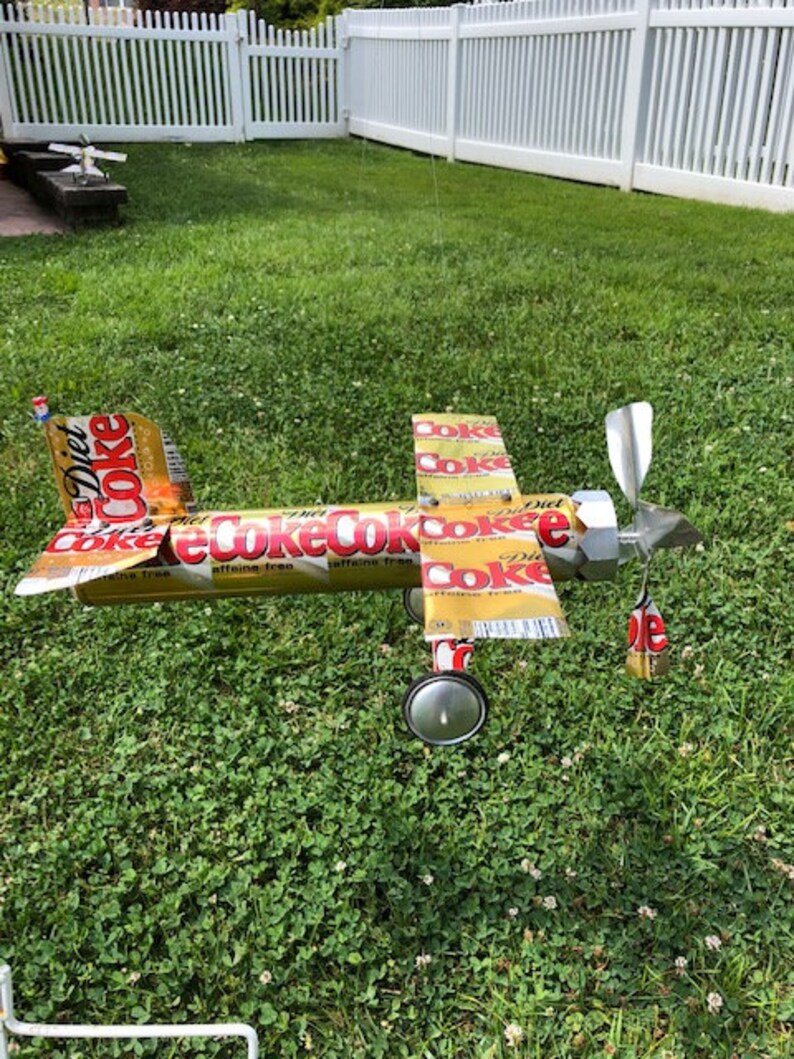 Diet Coke Caffeine Free Single Wing Airplane - Hand Made Out of ...