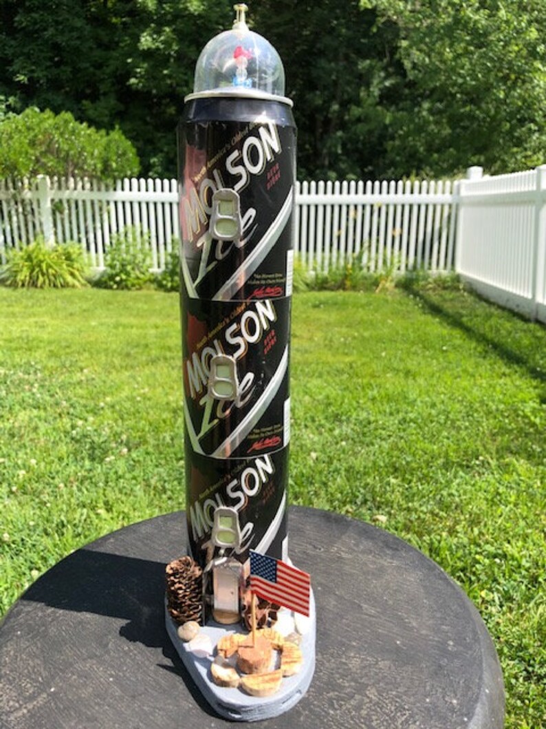 Molson Ice Lighthouse - Hand Made Out of Aluminum Cans - Etsy