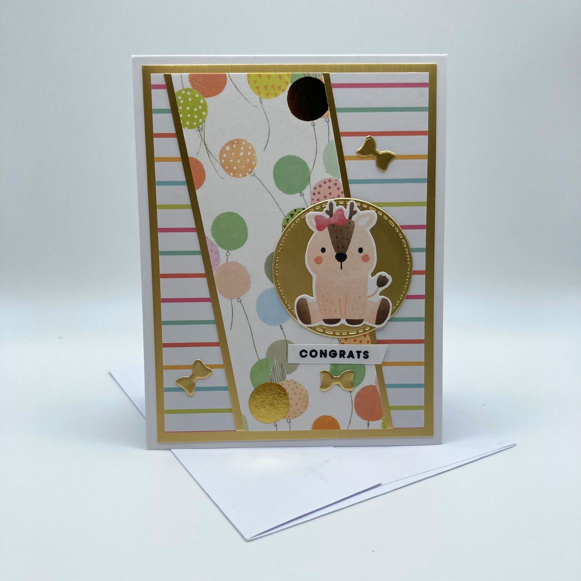 Congratulations Baby Animal Card Handmade Card With Envelope - Etsy