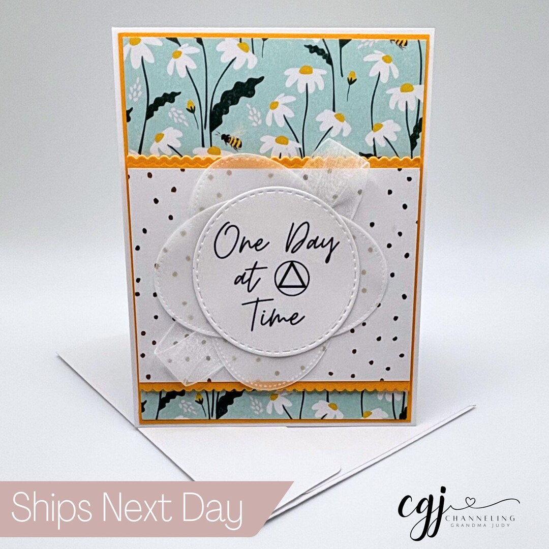 Sobriety Greeting Card - With Envelope - Handmade - AA, Big Book, Unity ...