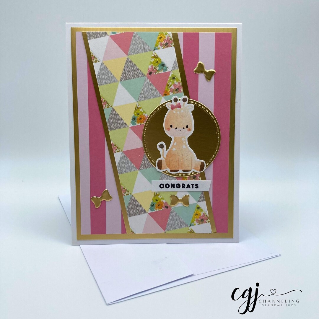 Congratulations Baby Animal Card - Handmade Card With Envelope - Baby ...