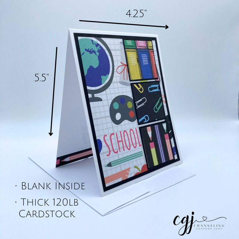 School Blank Notecard Set of 8 - With Envelopes - Handmade - Teacher - Etsy