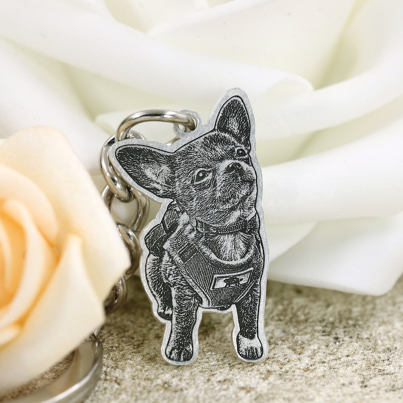 Custom Dog Keychain - Etsy