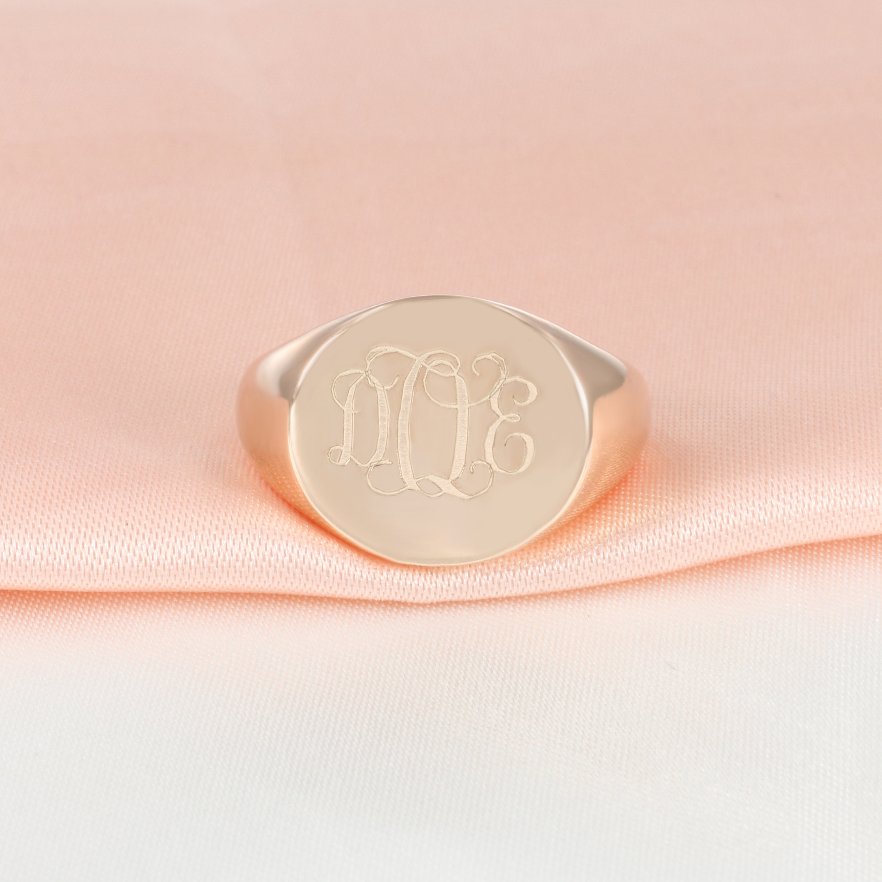 Personalized Signet Ring,monogram Ring,initial Ring,letter Ring,gold ...