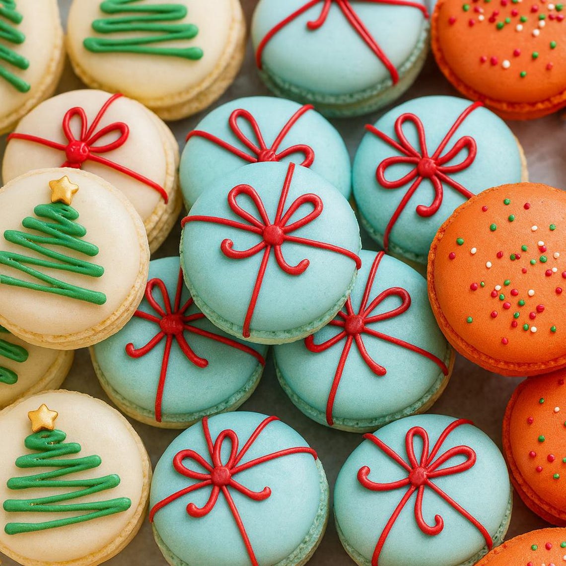 Christmas Macarons • Holiday Macaron Set • Gluten-free Christmas ...