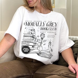 Morally Grey Book Club Shirt Dark Romance Crewneck, Spooky Season Sweatshirt, Bookish Shirt ...