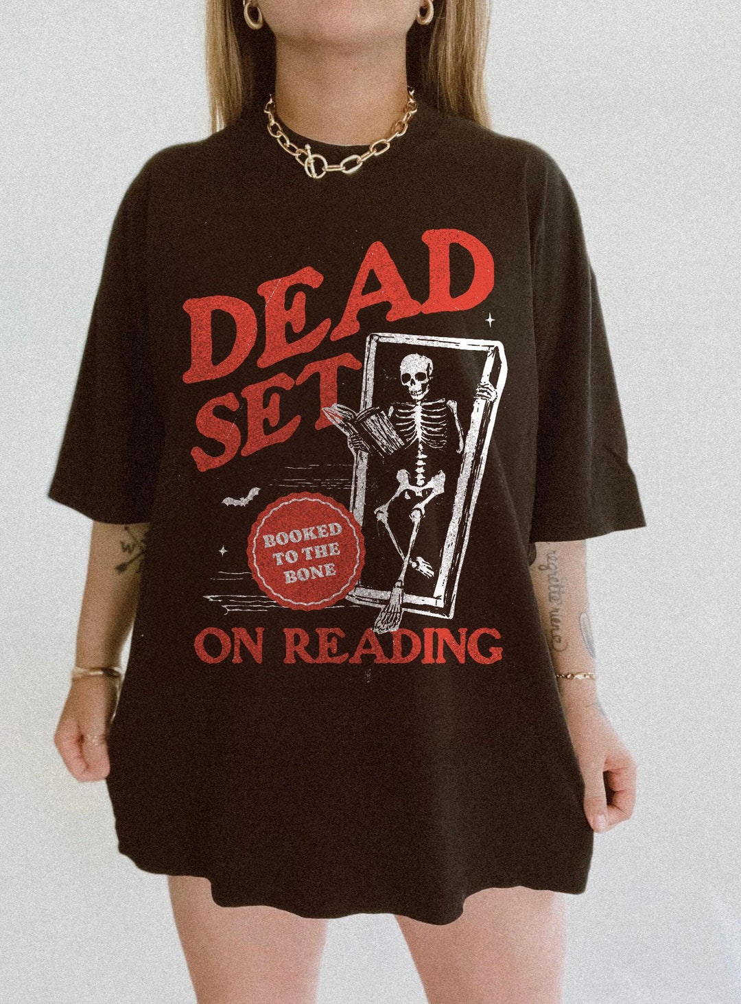 Retro Ghost Reading Books Shirt | Bookish Halloween Shirt Teacher ...