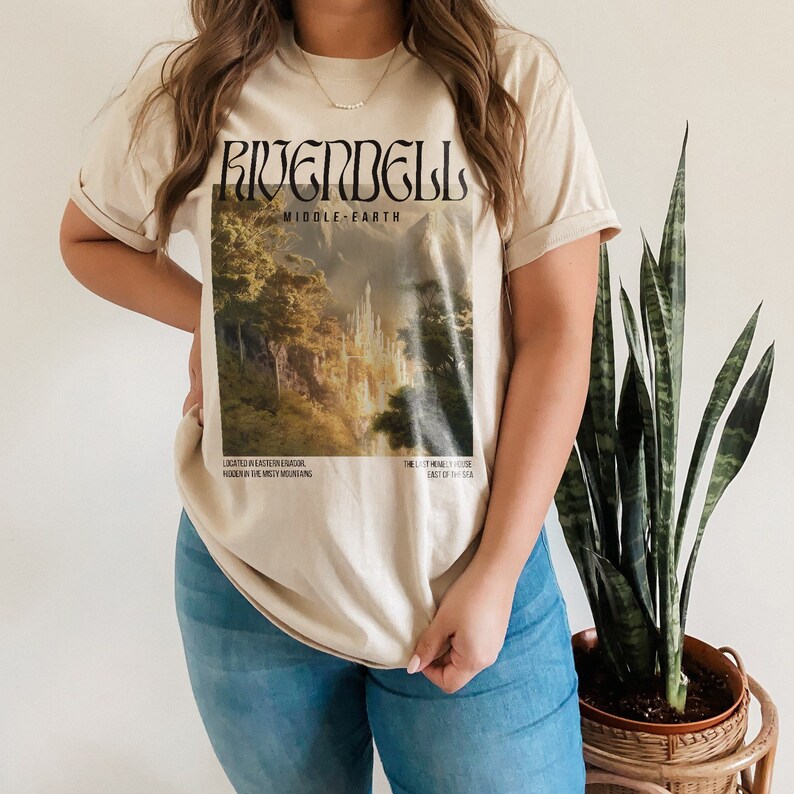 Rivendell LOTR Shirt Travel Fantasy Merch Tolkien Aragorn - Etsy