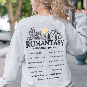 Romantasy Reader Sweatshirt | Fantasy Romance Reader Bookish Merch Book ...