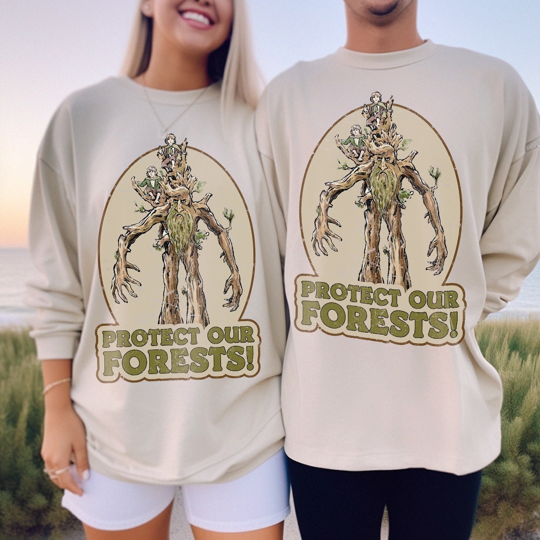 Treebeard Protect Our Forest Sweatshirt Fangorn Middle Earth the Shire ...