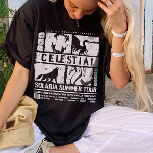 Celestial Heirs Band Shirt | Zodiac Academy T-shirt Darius Acrux Caleb ...