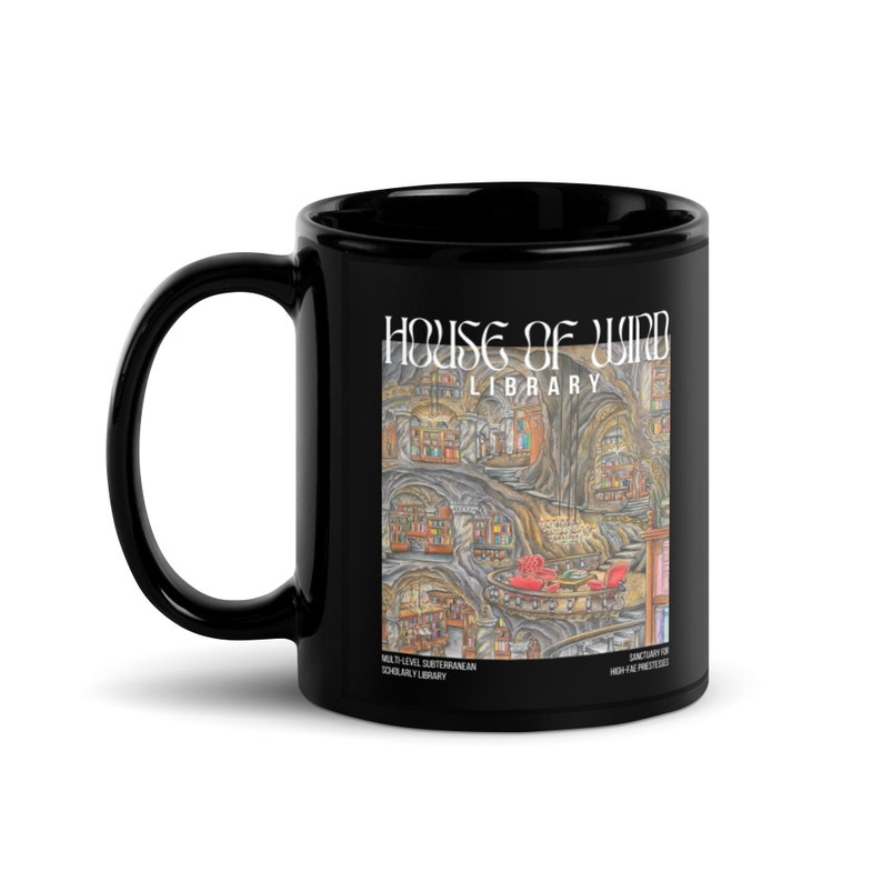 House of Wind Library Velaris ACOTAR Illustrated Art Coffee - Etsy