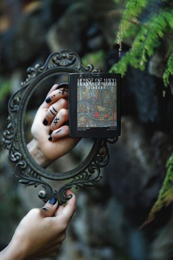 House of Wind Library Velaris ACOTAR Illustrated Art Coffee - Etsy