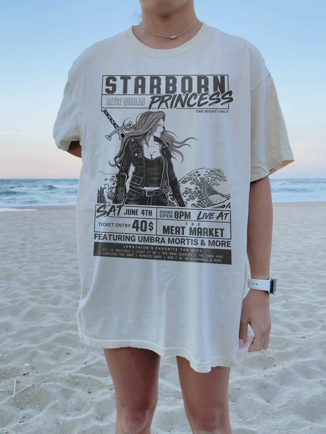 Bryce Quinlan Starborn Princess Band Shirt | Crescent City Retro Merch ...