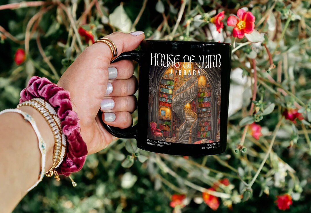 House of Wind Library Velaris ACOTAR Illustrated Art Coffee Tea Mug ...