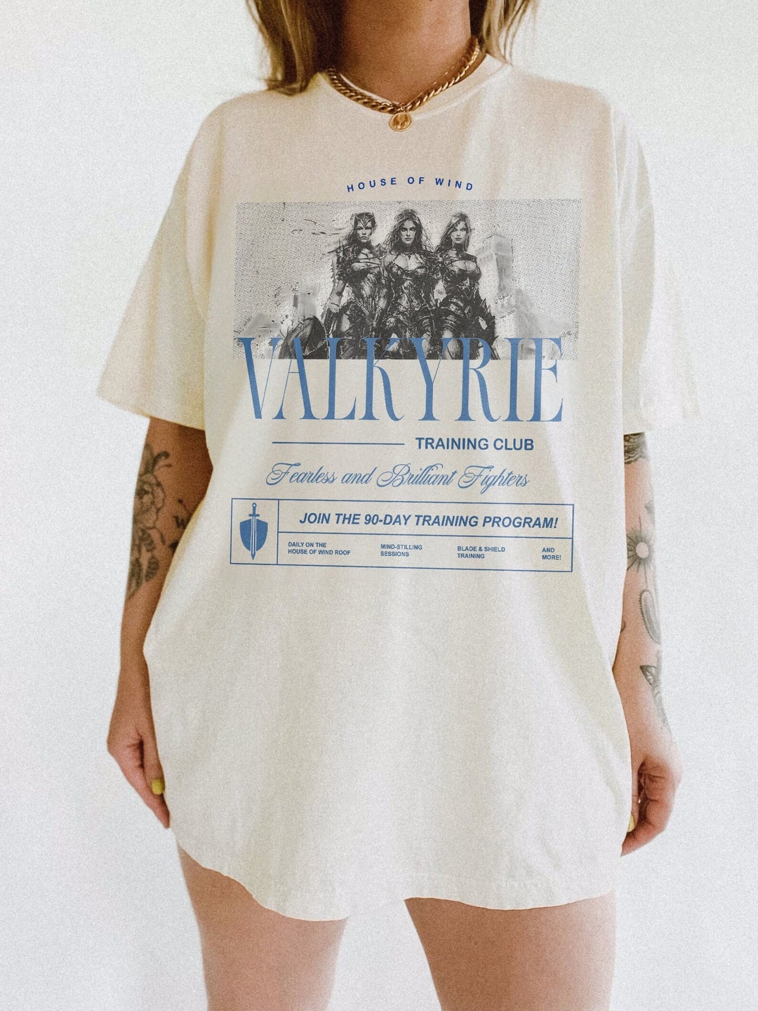 Valkyrie Shirt ACOSF Nesta Archeron Tee Climb the Mountain Emerie Gwyn ...